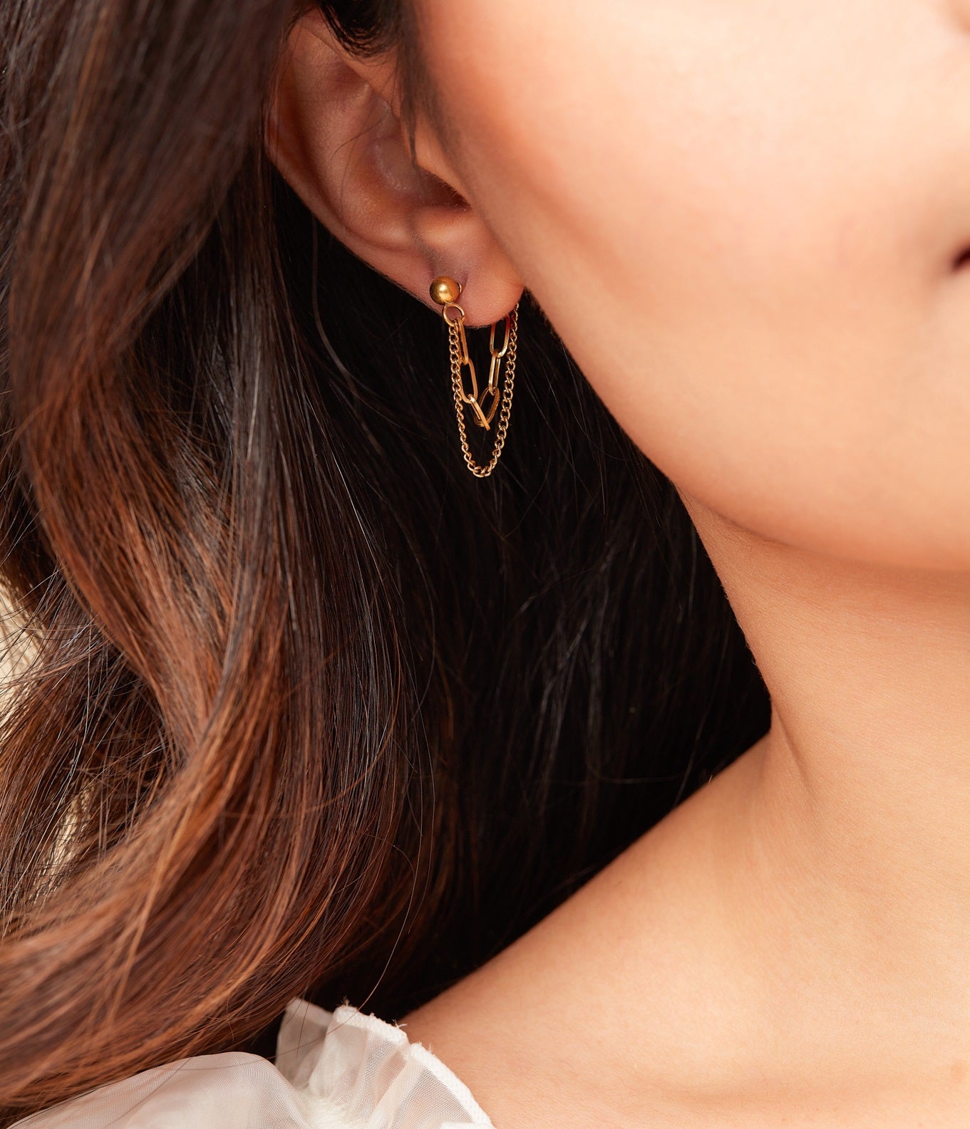 The Multi Textured Drape Earrings | My Bijoux Toronto
